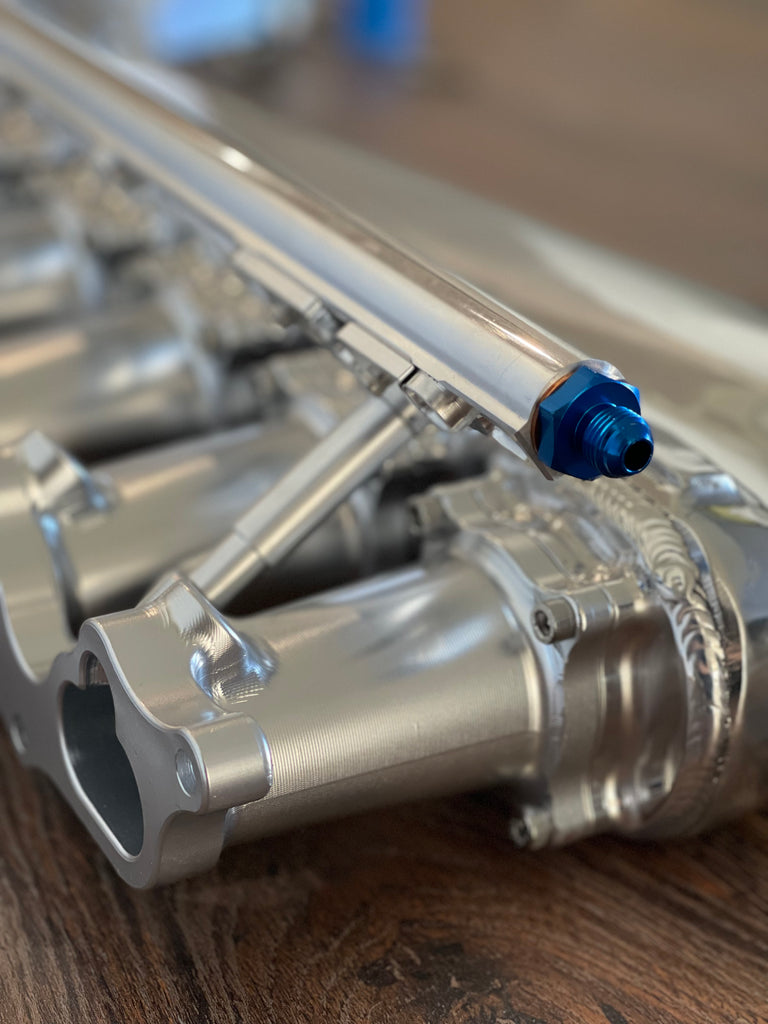 SPEEDTEK=Toyota 2JZ GE Supra Aristo CNC Billet Intake Manifold Plenum ...