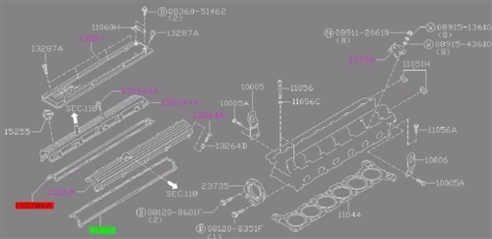 OEM GENUINE PARTS=Rocker Cover Gasket "RB20-RB25-RB26" – Drift Racing ...