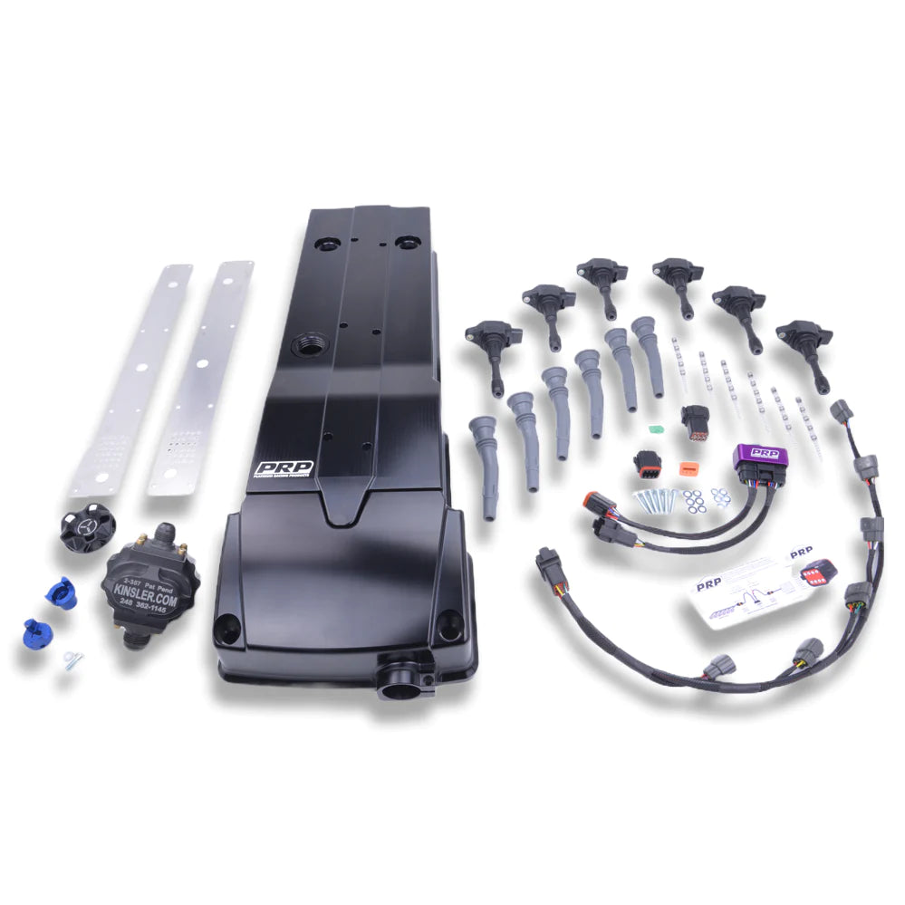 PLATINUM RACING PRODUCTS = FORD BARRA BILLET ROCKER COVER AND INTEGRAT ...