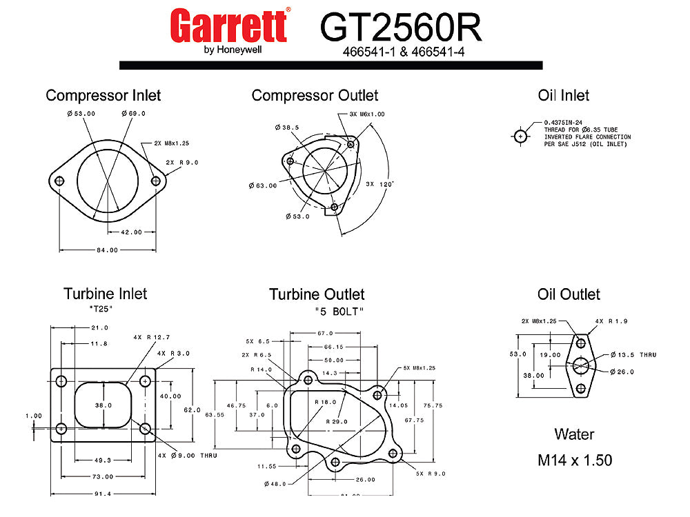 Garrett GT2560R Turbocharger ( s15 200sx Silvia Jdm Turbo ) – Drift ...
