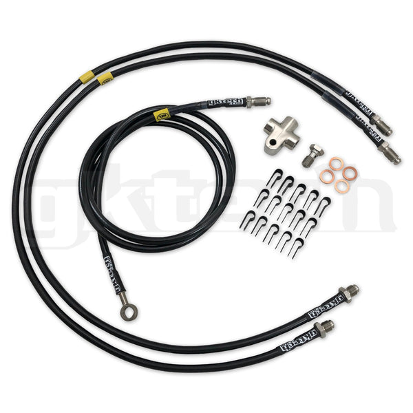 GKTECH=Z33 350Z/Z34 370Z /V35/V36 STAND ALONE SS BRAIDED HYDRAULIC HAN ...