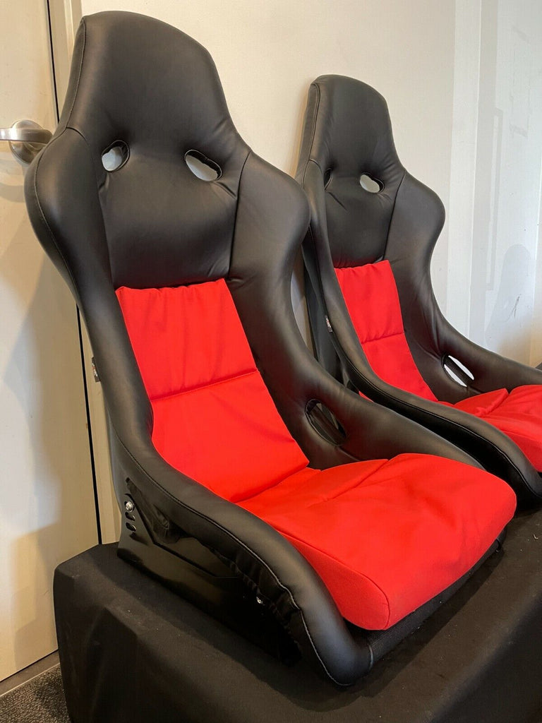 Podium Position. Alcantara Durable Fabric Recaroo Pole Fixed Back Red ...